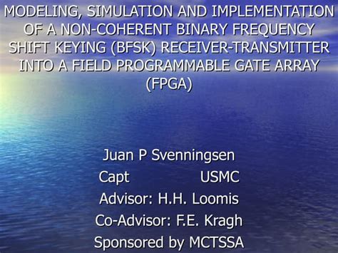 Bfsk Rt In Fpga Thesis Pres Jps Ppt