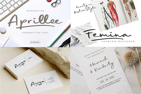 Modern Cursive Font Bundle Cursive Font Calligraphy Font Etsy