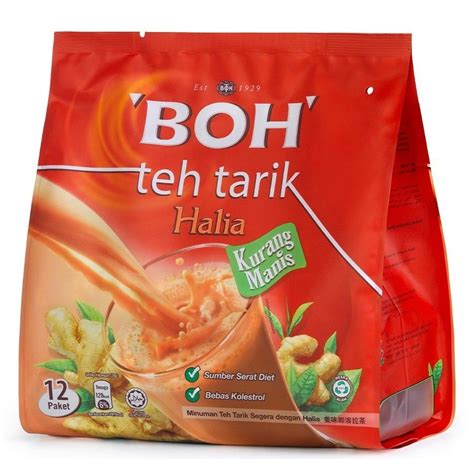 Boh Teh Tarik Instant Milk Tea Beverage With Ginger 26g X 12s