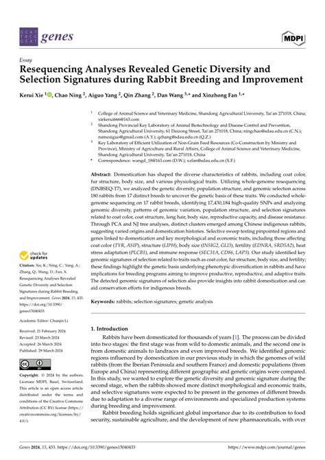 Pdf Resequencing Analyses Revealed Genetic Diversity And Selection