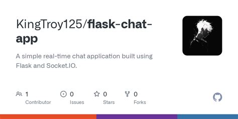 github kingtroy125 flask chat app