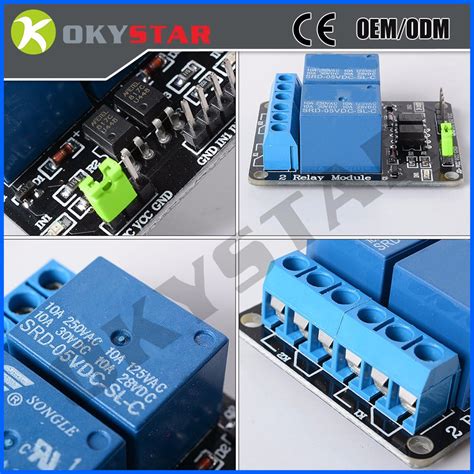 Dc Relay Module V V V V Two Channel Pcb Relay Module With Optocoupler Buy Relay Module