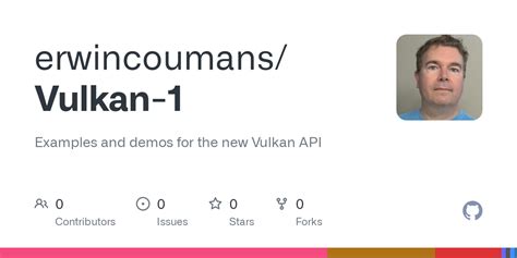 github erwincoumans vulkan 1 examples and demos for the new vulkan api