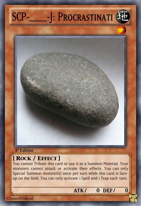 SCP J As A Yu Gi Oh Card R SCP