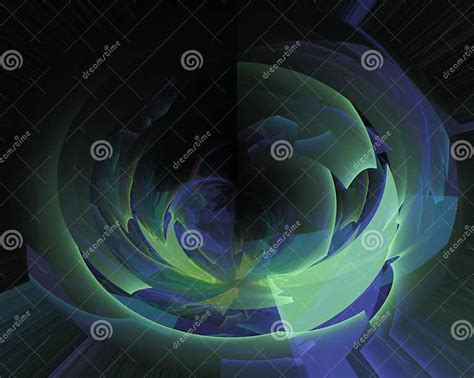 Abstract Digital Fractal Flow Flam Fantasy Curl Imagination Decorative Template Design Render