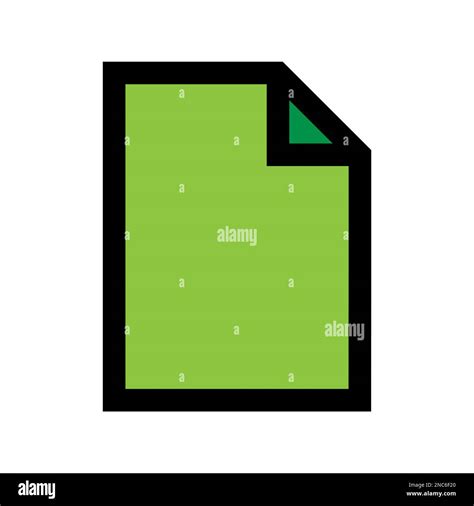 File Icon Line Isolated On White Background Black Flat Thin Icon On Modern Outline Style