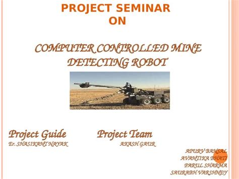 Ppt Computer Controlled Mine Detecting Robot Dokumen Tips