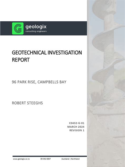 Geotechnical Report Pdf Deep Foundation Geotechnical Engineering