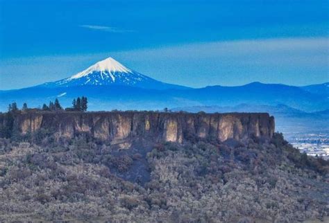 Above The Northwest Table Rock In The Foreground And Mt Mcloughlin In