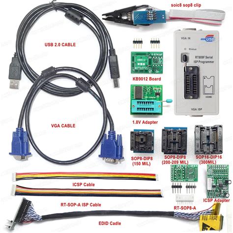 Rt809f โปรแกรมเมอร์อะแดปเตอร์ทั้งหมดเครื่องอ่าน Lcd อะแดปเตอร์ชิป