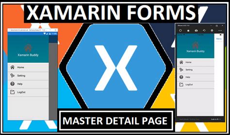 Xamarin Buddy Xamarin Forms Dynamic MasterDetailPage