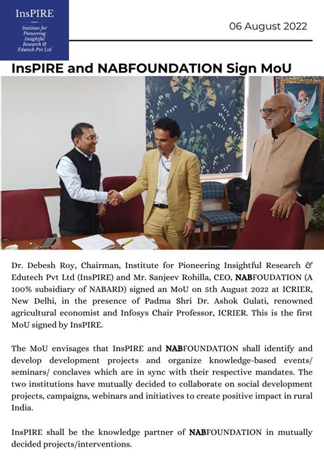 Dr Debesh Roy On Linkedin Its The Beginning Of A Strong Professional Relationship Between