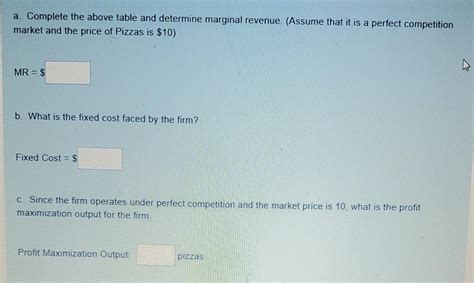solved average average marginal total quantity variable