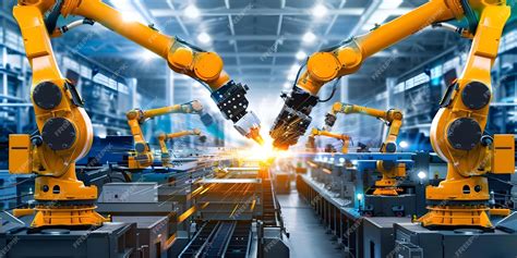 Smart Factory Illustrating Iot Robotics Enhancing Efficiency Concept Industrial Automation