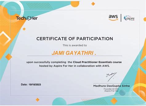 Gayathri Jami On Linkedin Cloudcomputing Aws Tech4her Aspireforher
