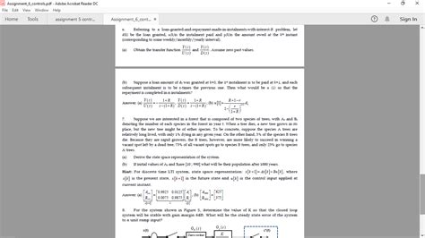 A Assignment Controls Pdf Adobe Acrobat Reader Chegg