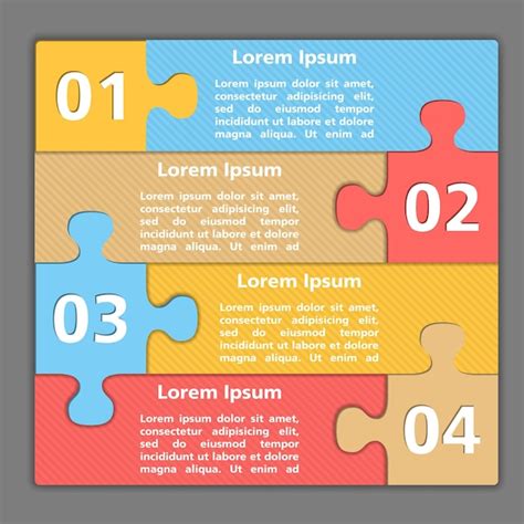 Premium Vector Design Template With Puzzle Pieces