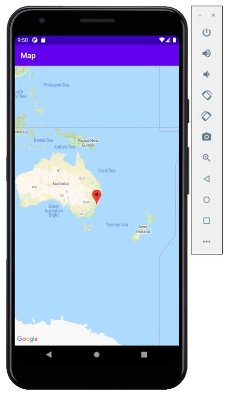 Google Maps Not Showing In A NativeScript App But Shows In A Native