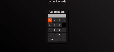 Github Lacerdaxcalculadora Calculadora Feita Com Html Css E Javascript