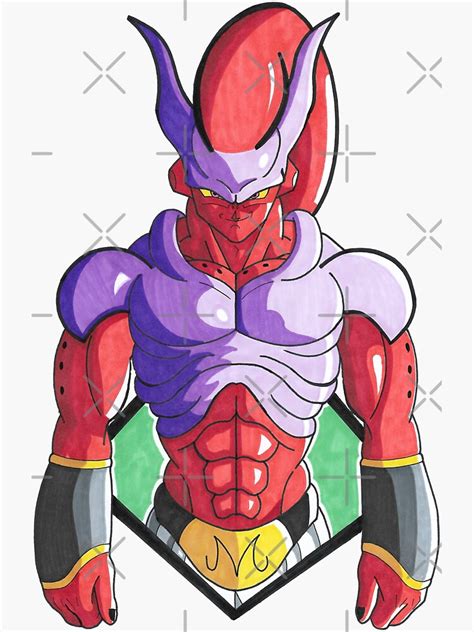 Janembuu Fusion Of Buu And Janemba Sticker For Sale By