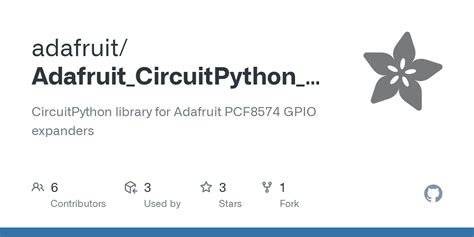 Github Adafruitadafruitcircuitpythonpcf8574 Circuitpython Library For Adafruit Pcf8574
