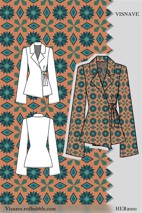 Geometric Garden Seamless Repeat Pattern In 2024 Fashion Drawing Technical Drawing Pattern