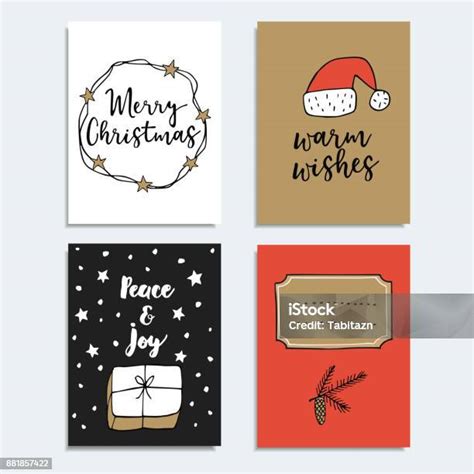 손으로 그린된 인사 또는 저널링 카드 초대장의 집합입니다 크리스마스 레터링 포스터 크리에이 티브 템플릿입니다 스 칸디 나 비아 디자인입니다 벡터 일러스트 레이 션 배경