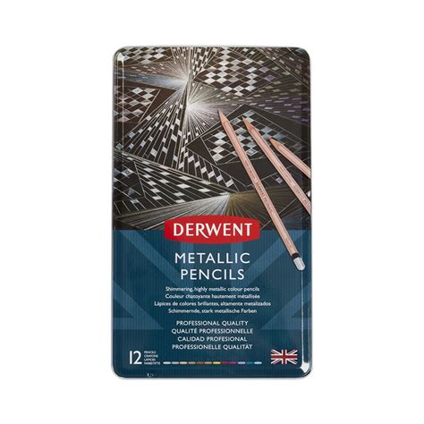 "Derwent" Набор цветных карандашей Metallic заточенный 12 цв. 12 шт ...