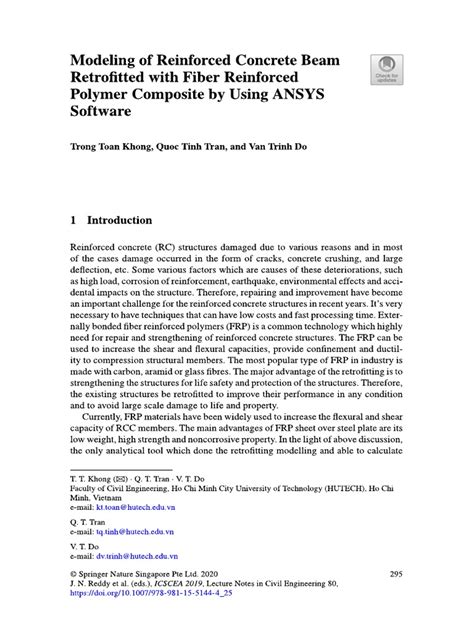 Modelling Of Reinforced Concrete Beam Retrofitted With Fiber Reinforced Polymer Composite By