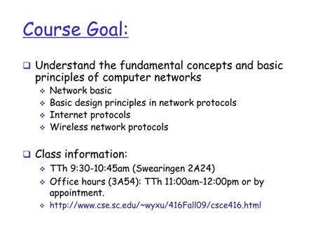 ppt csce 416 introduction to computer networks powerpoint