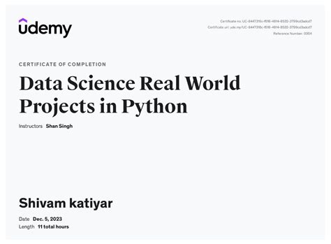 Shivam Katiyar On Linkedin Datascience Udemy Newskills