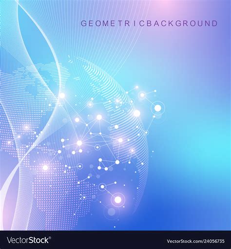 Big Data Visualization Graphic Abstract Royalty Free Vector