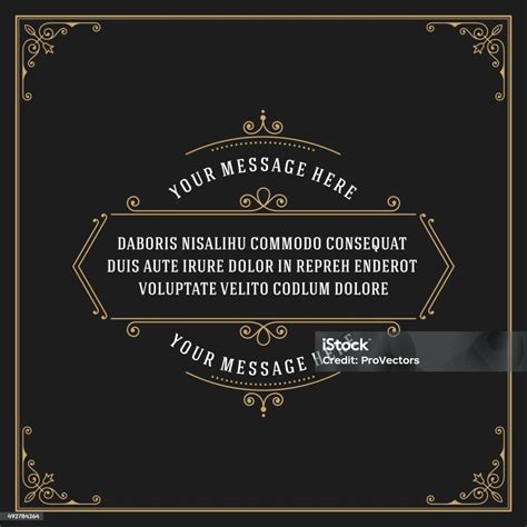 빈티지 장식 명언 마크 화단 프페임 벡터 형판 디자인식 0명에 대한 스톡 벡터 아트 및 기타 이미지 0명 2015년 곧은 Istock