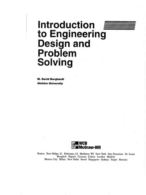 intro to engineering design and problem solving pdf