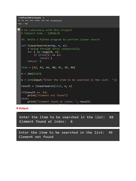 data analytics lab program 1 and 2 with output pdf