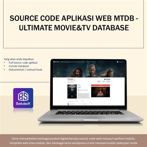 jual source code aplikasi web mtdb ultimate movieandtv database
