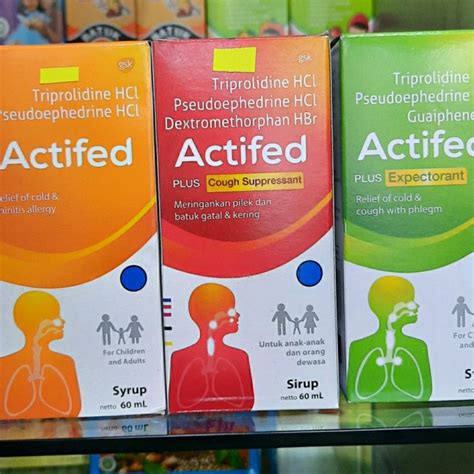 Jual Actifed Syrup 60 Ml 562 Shopee Indonesia