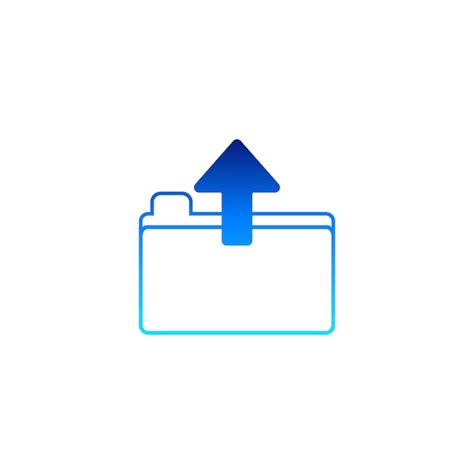 Premium Vector Folder Upload Icon