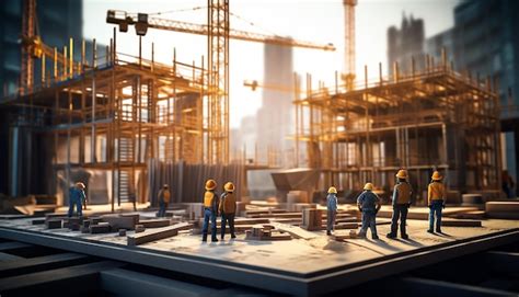 Premium Ai Image Digital Building Construction Engineering Project