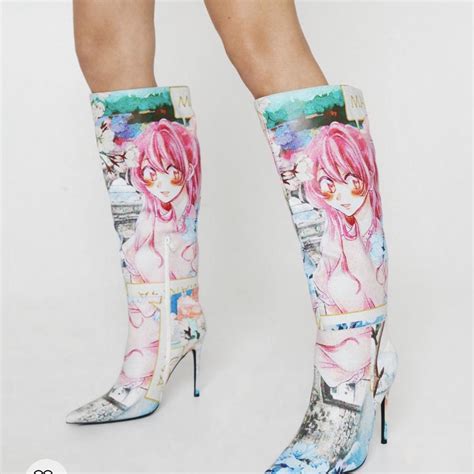 Dolls Kill Women S Multi Boots Depop