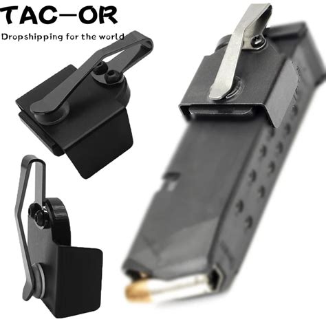 Tactical Heavy Duty Magnetic Pocket Magazine Holder Mag Standard Belt