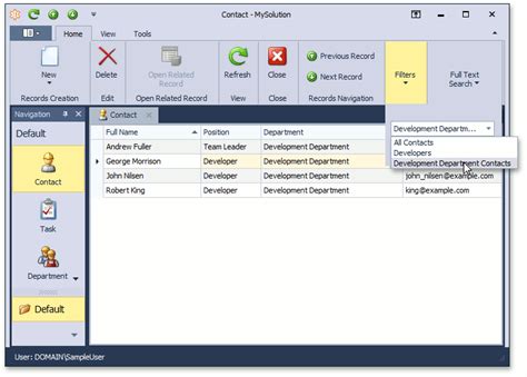 filters application model node xaf cross platform app ui and web