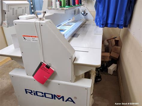 UsedRicoma RCM-1502C-H-W Two-Head Commercial Embroidery Machine. 15 n