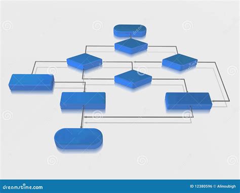 3d Flow Chart Stock Illustration Illustration Of Chart 12380596