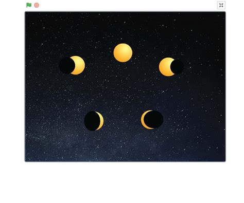 instructables animating the phases of the moon using coding mary