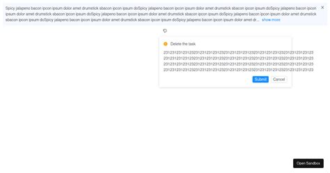 use clamp text example forked codesandbox