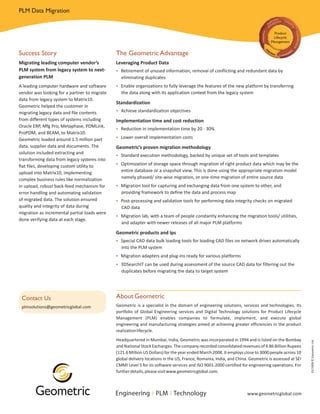 Plm Data Migration PDF Databases Computer Software And Applications