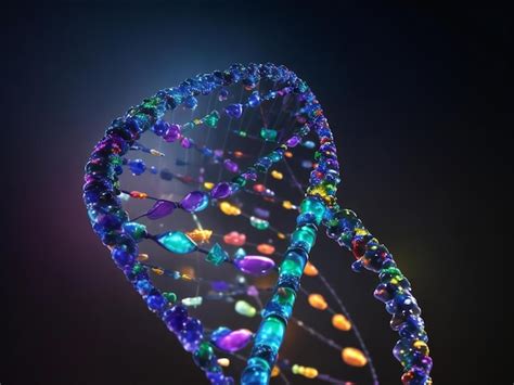 Premium AI Image D Representation Of Dna Ai Generated