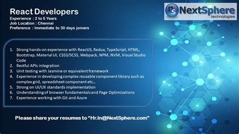 Aruna Praveen On Linkedin Reactjsdeveloper Chennaiopenings