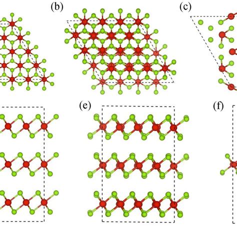 Top View And Side View Of The Crystal Structure Of Bulk 1t Vse 2 And